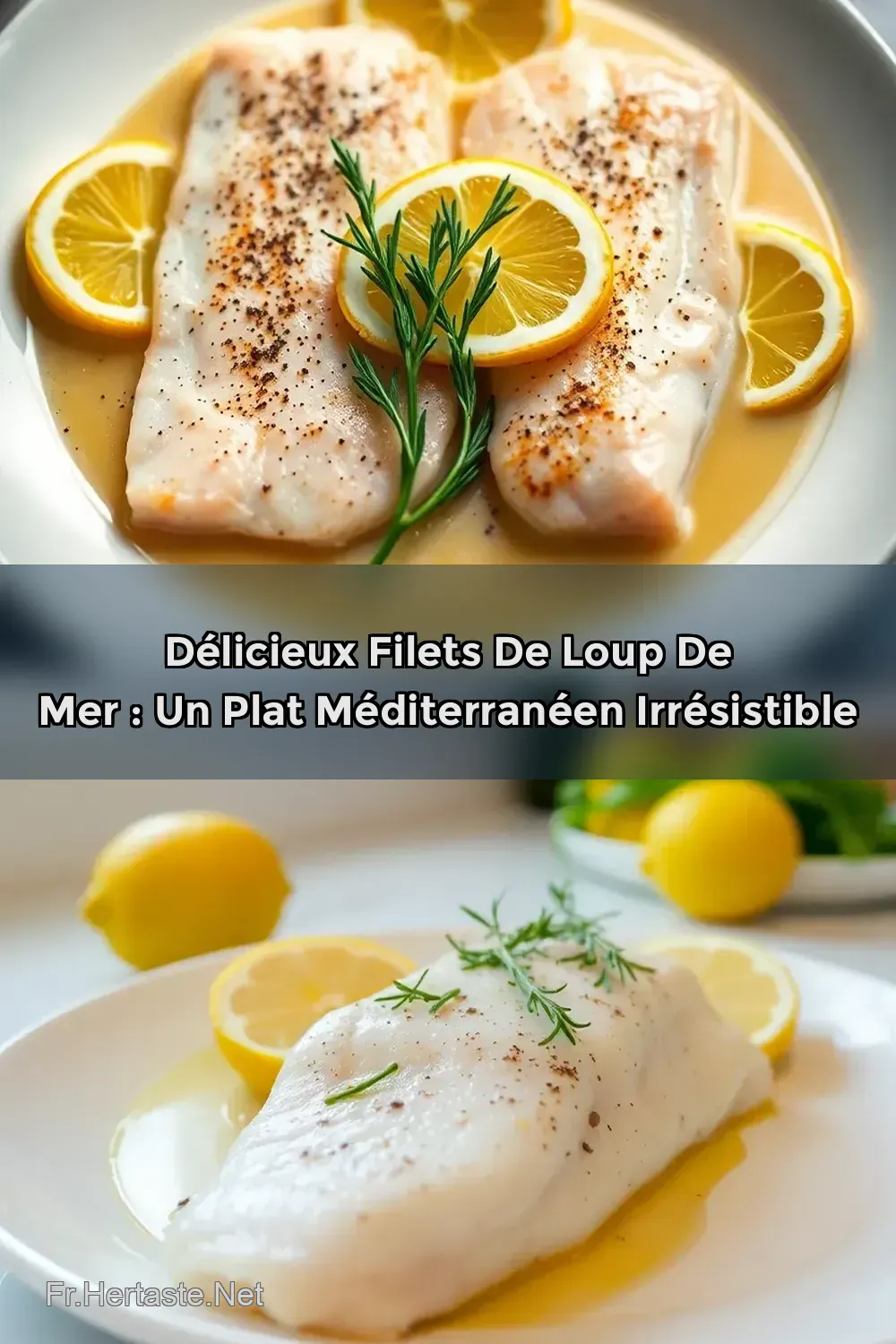 Recette de Filets de Loup de Mer au Citron et aux Herbes
